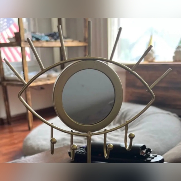 Jewelry | Gold Mirrored Evil Eye Jewelry Organizer Stand | Poshmark